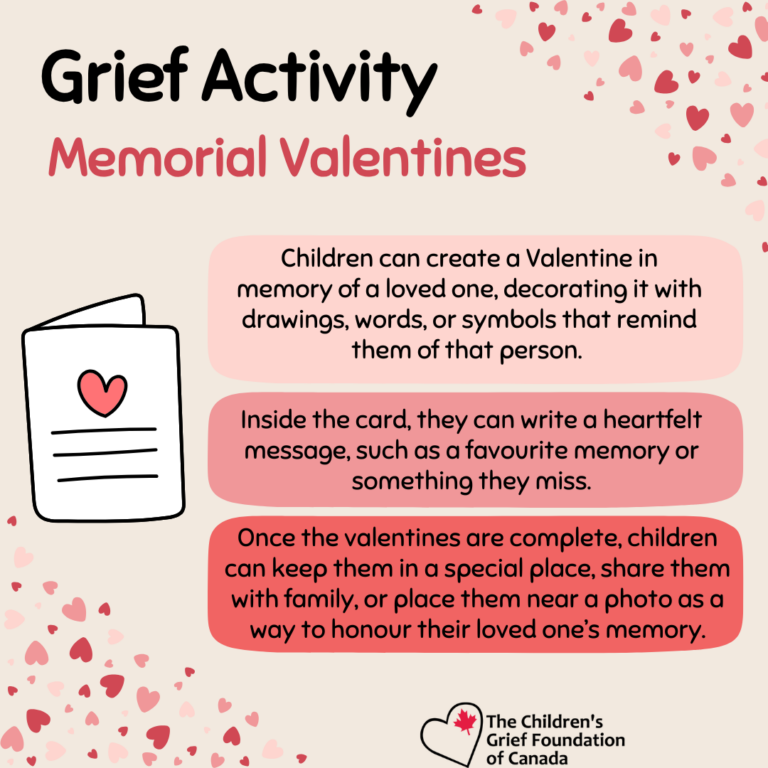 Valentine's Day Activity - The Children's Grief Foundation of Canada